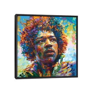iCanvas "Legendary Guitarist" by Leon Devenice Framed Canvas Print - Bed Bath & Beyond - 36670341